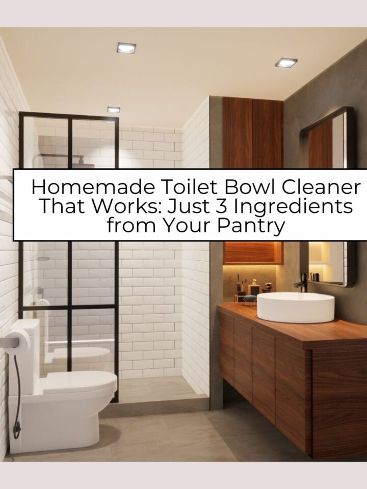 Homemade Toilet Bowl Cleaner That Works: Just 3 Ingredients from Your ...