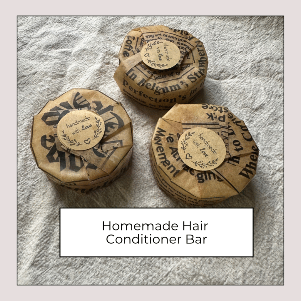 Homemade Hair Conditioner Bar (3 Ingredients!)